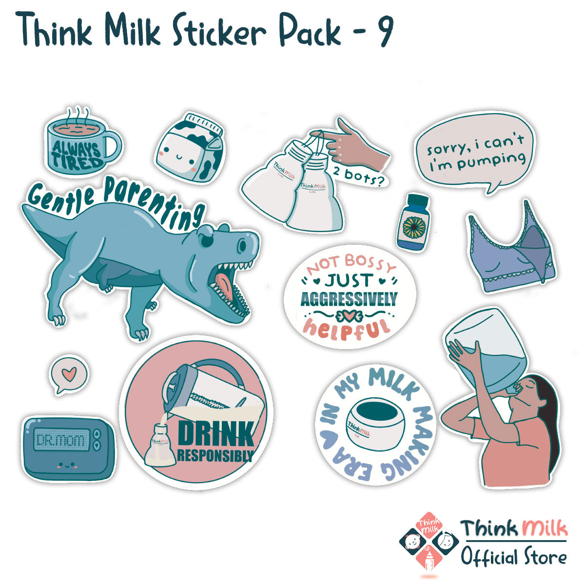 Think Milk Breastfeeding Sticker Pack – Think Milk PH
